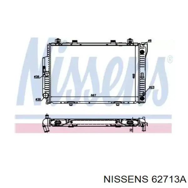 A1405000403 Mercedes radiador refrigeración del motor