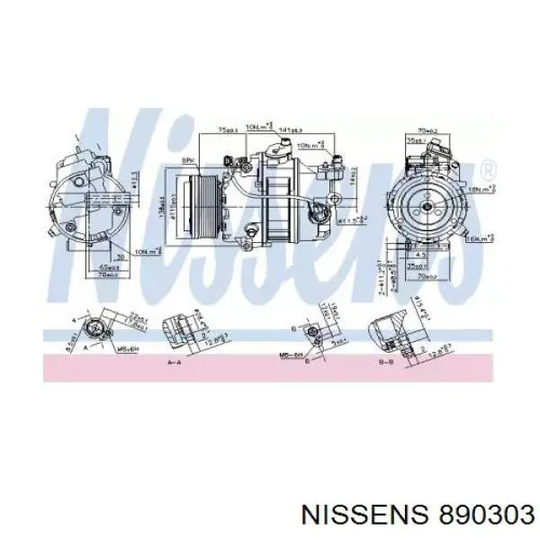 64529185147 BMW compresor de aire acondicionado