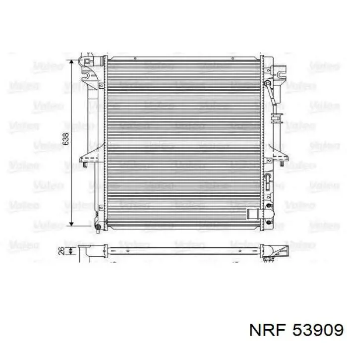 MN135120 Mitsubishi radiador, refrigeración del motor