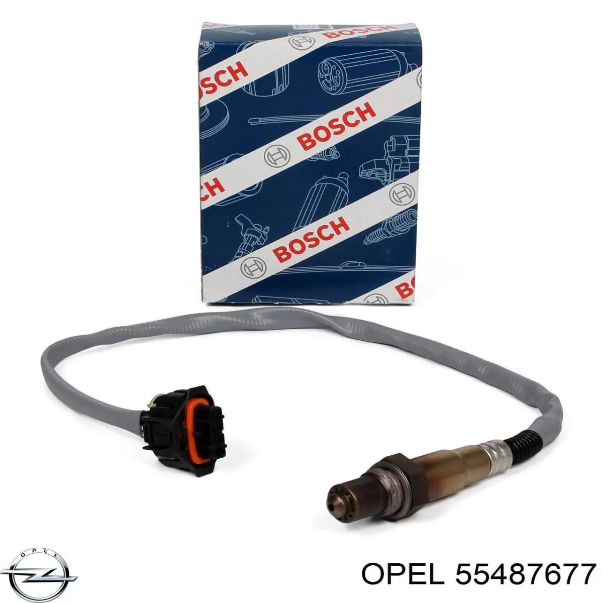 55487677 OPEL Sensor de óxido de nitrógeno NOX trasero