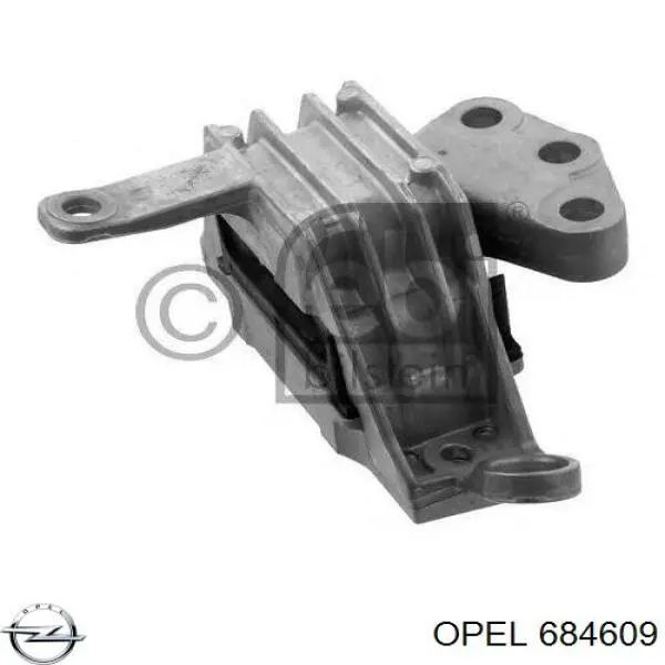684609 OPEL Soporte de motor derecho