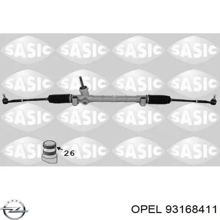 93168411 OPEL Cremallera de dirección