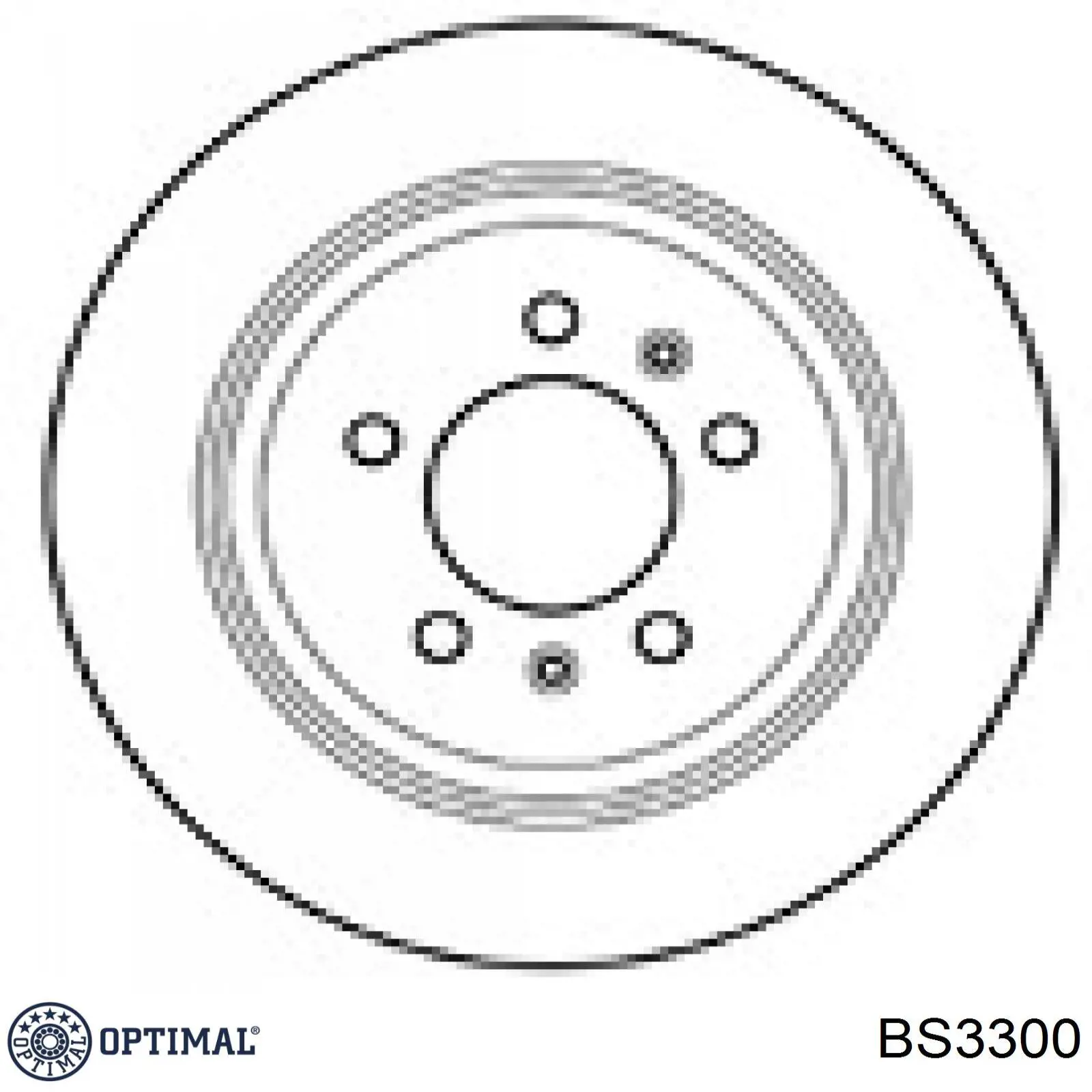 BS3300 Optimal disco de freno trasero