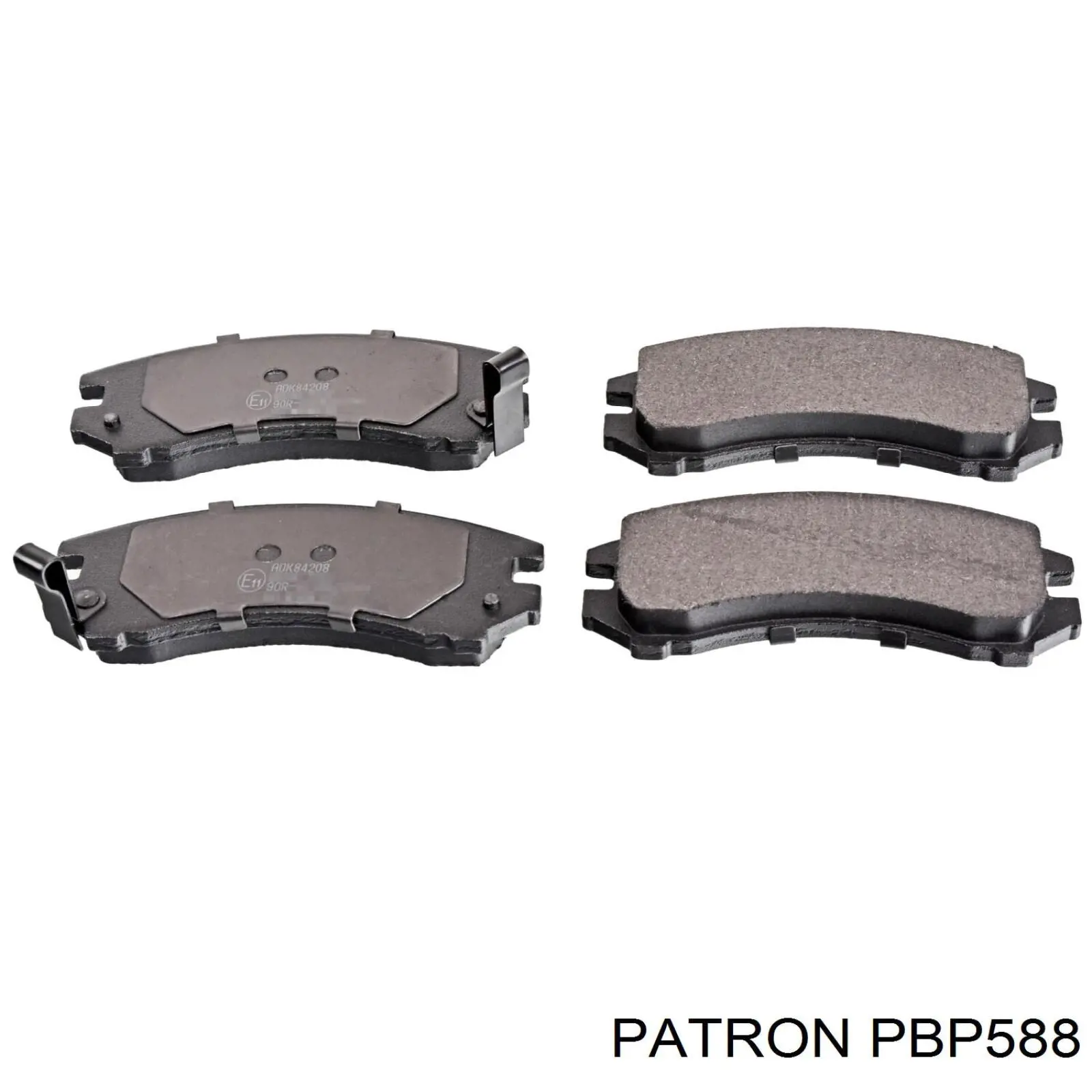 PBP588 Patron pastillas de freno delanteras