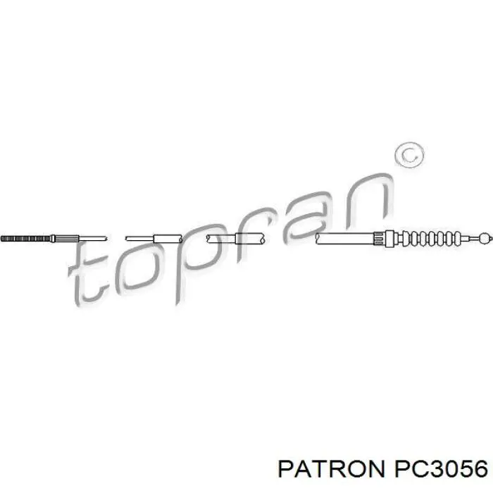 PC3056 Patron cable de freno de mano trasero derecho/izquierdo comprar barato