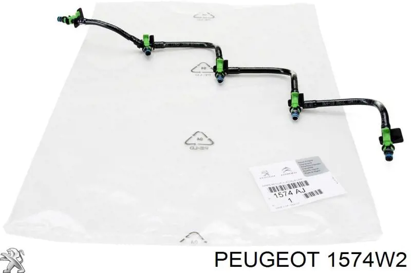 1574W2 Peugeot/Citroen tubo de combustible, filtro hasta la bomba
