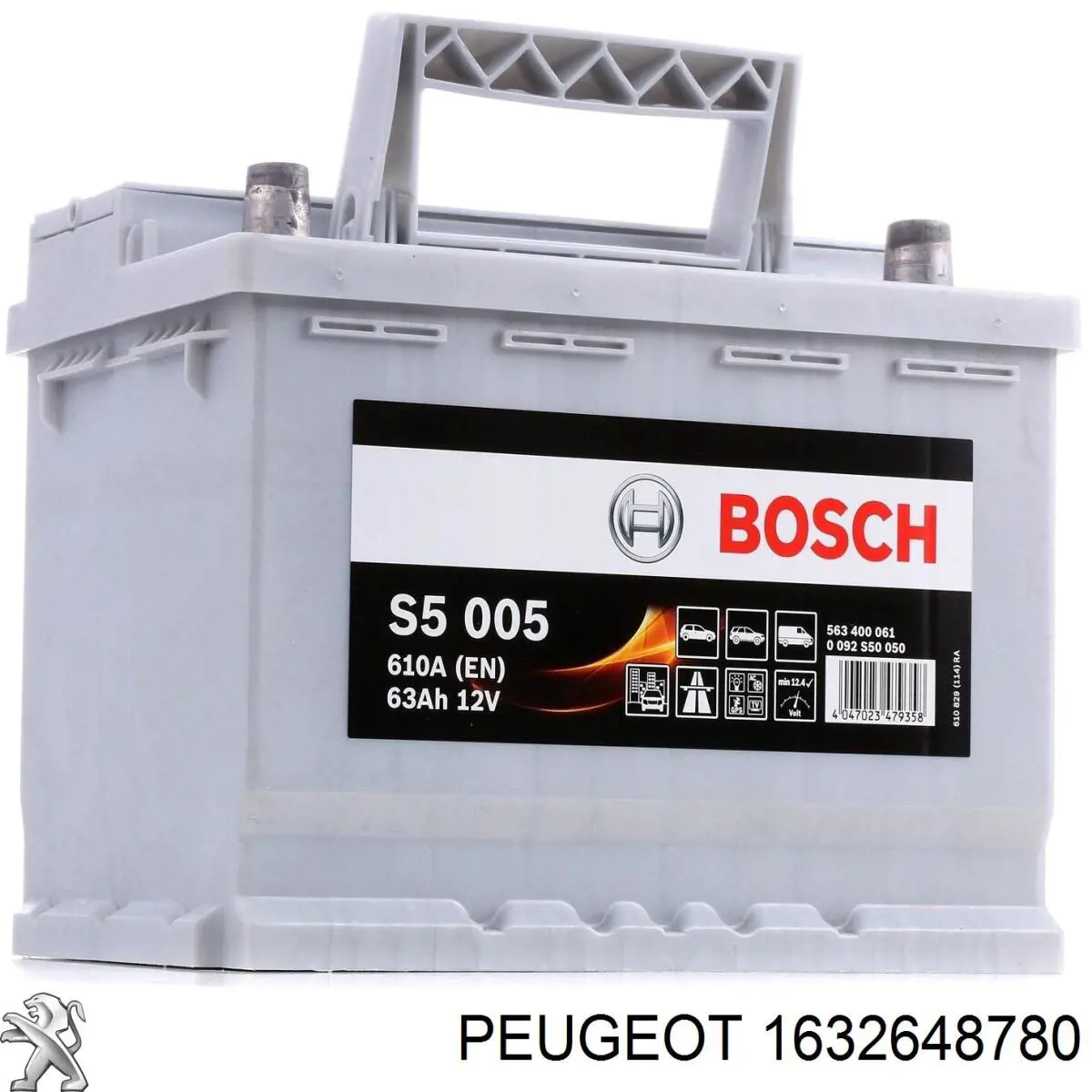 Batería Peugeot/Citroen 1632648780