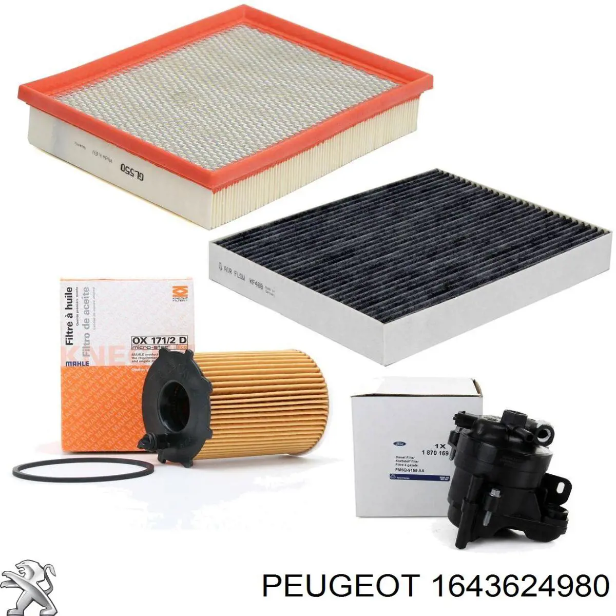 1643624980 PEUGEOT/CITROEN Filtro de combustible