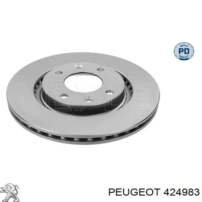424983 PEUGEOT/CITROEN Disco de freno delantero