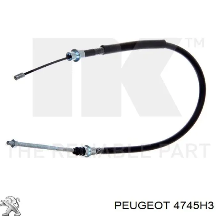 4745H3 PEUGEOT/CITROEN Cable de freno de mano trasero izquierdo