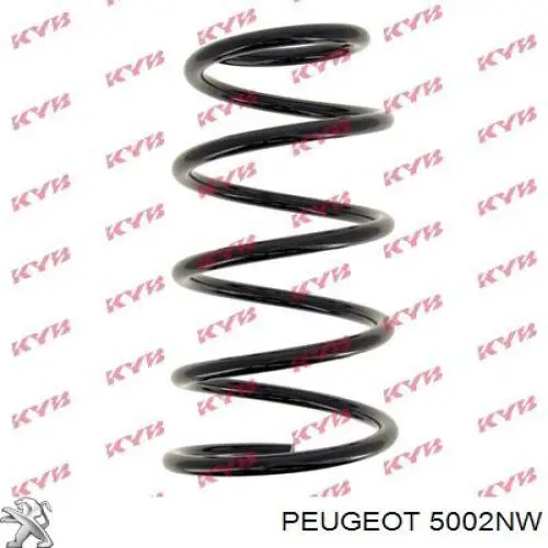 5002NW PEUGEOT/CITROEN muelle de suspensión eje delantero