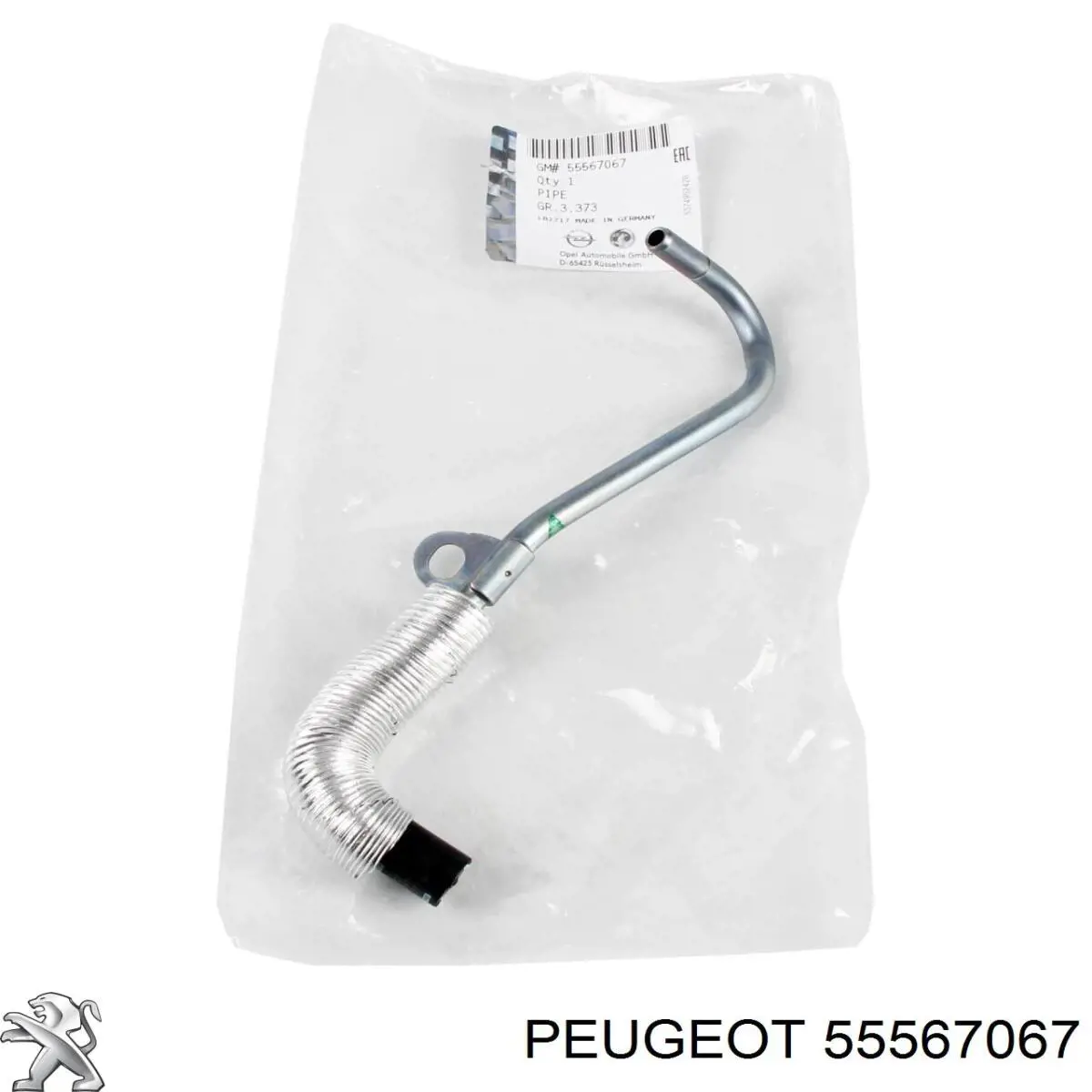 55567067 PEUGEOT/CITROEN conducto aceite, turbocompresor, retorno
