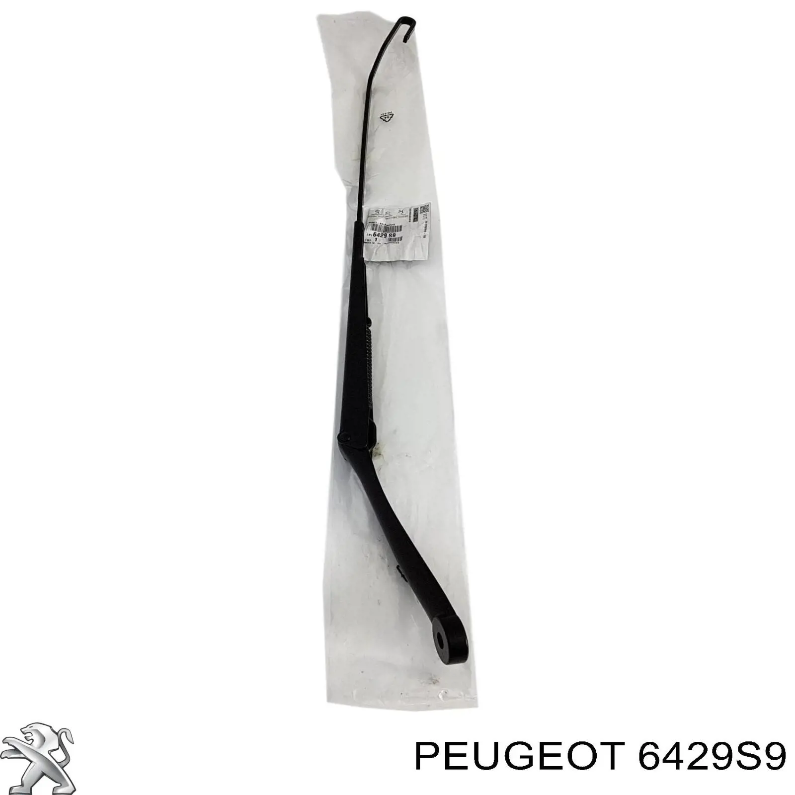 6429.S9 Peugeot/Citroen brazo del limpiaparabrisas, lavado de ...