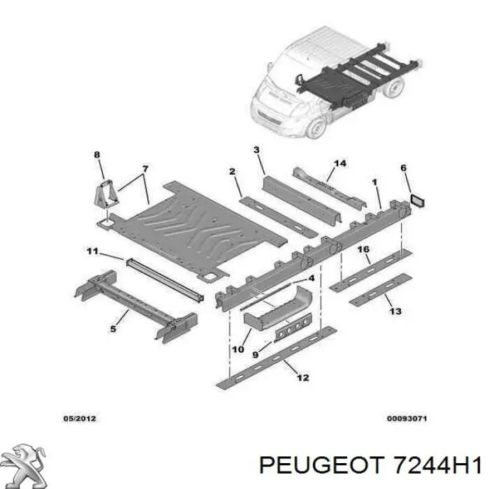 7244H1 Peugeot/Citroen mejor precio para Avtopro