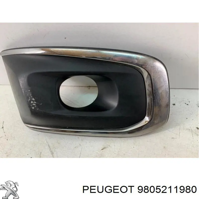 9805211980 PEUGEOT/CITROEN Rejilla de antinieblas delantera derecha