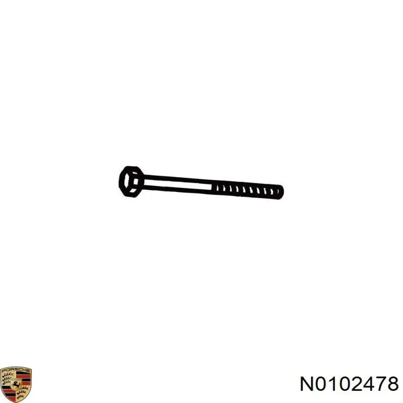 N0102478 Porsche perno de escape (silenciador) comprar barato
