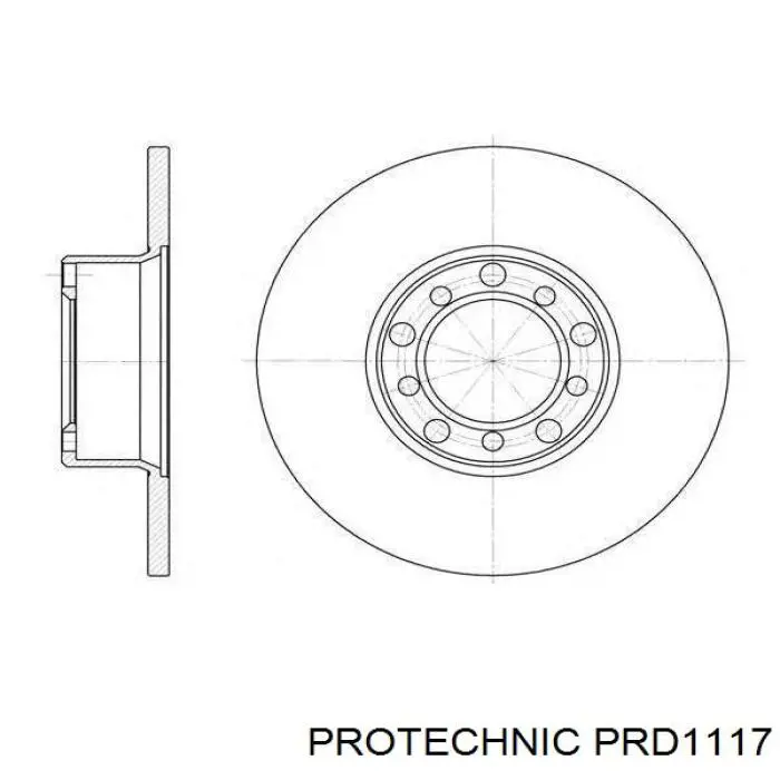 PRD1117 Protechnic freno de disco delantero