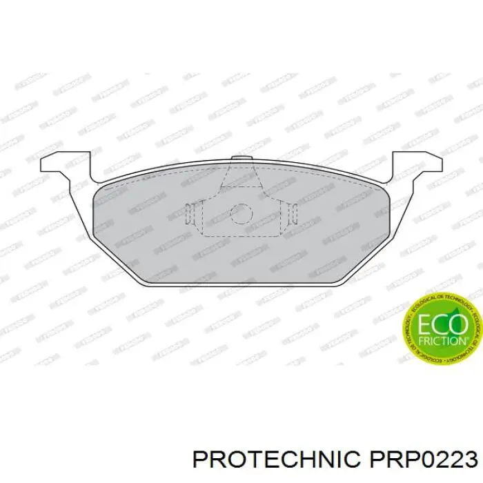 PRP0223 PROTECHNIC pastillas de freno delanteras
