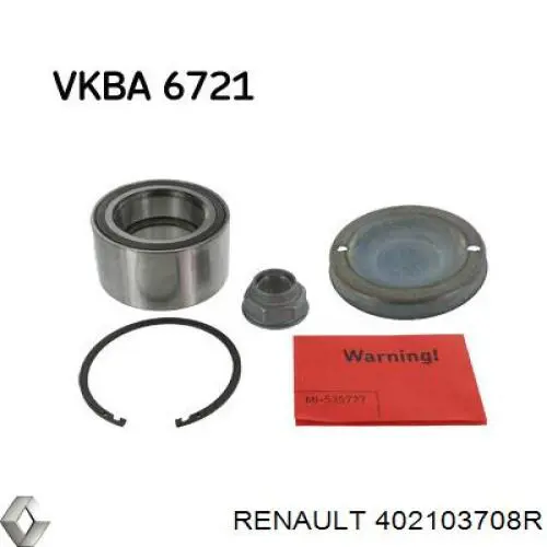 402103708R RENAULT (RVI) Cojinete de rueda delantero