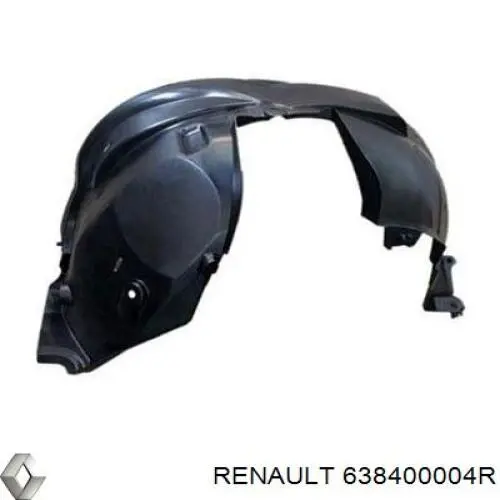 638400004R RENAULT (RVI) guardabarros interior, aleta delantera, derecho