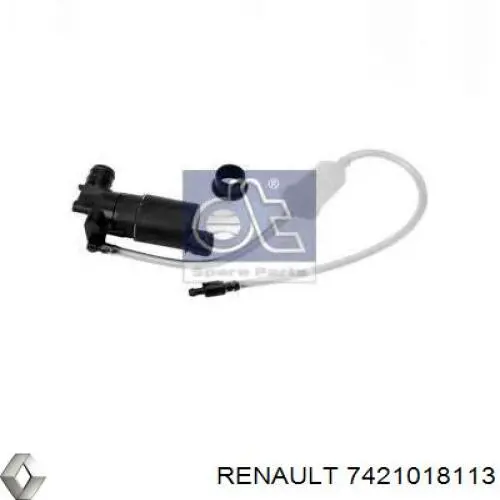 7421018113 RENAULT (RVI) Bomba de agua limpiaparabrisas, delantera