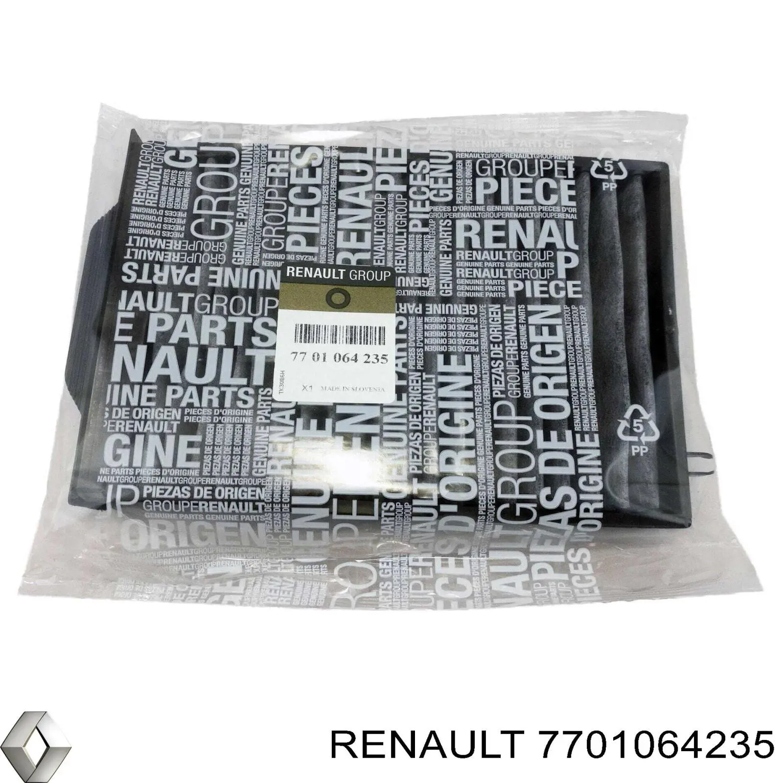 7701064235 Renault (RVI) filtro, aire habitáculo