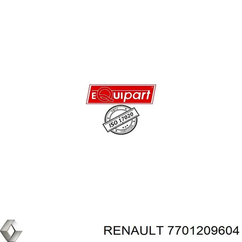 7701209604 RENAULT (RVI) rejilla de antinieblas, parachoques delantero