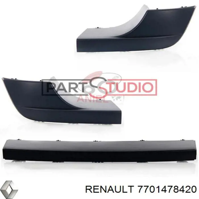 7701478420 RENAULT (RVI) Protector parachoques trasero