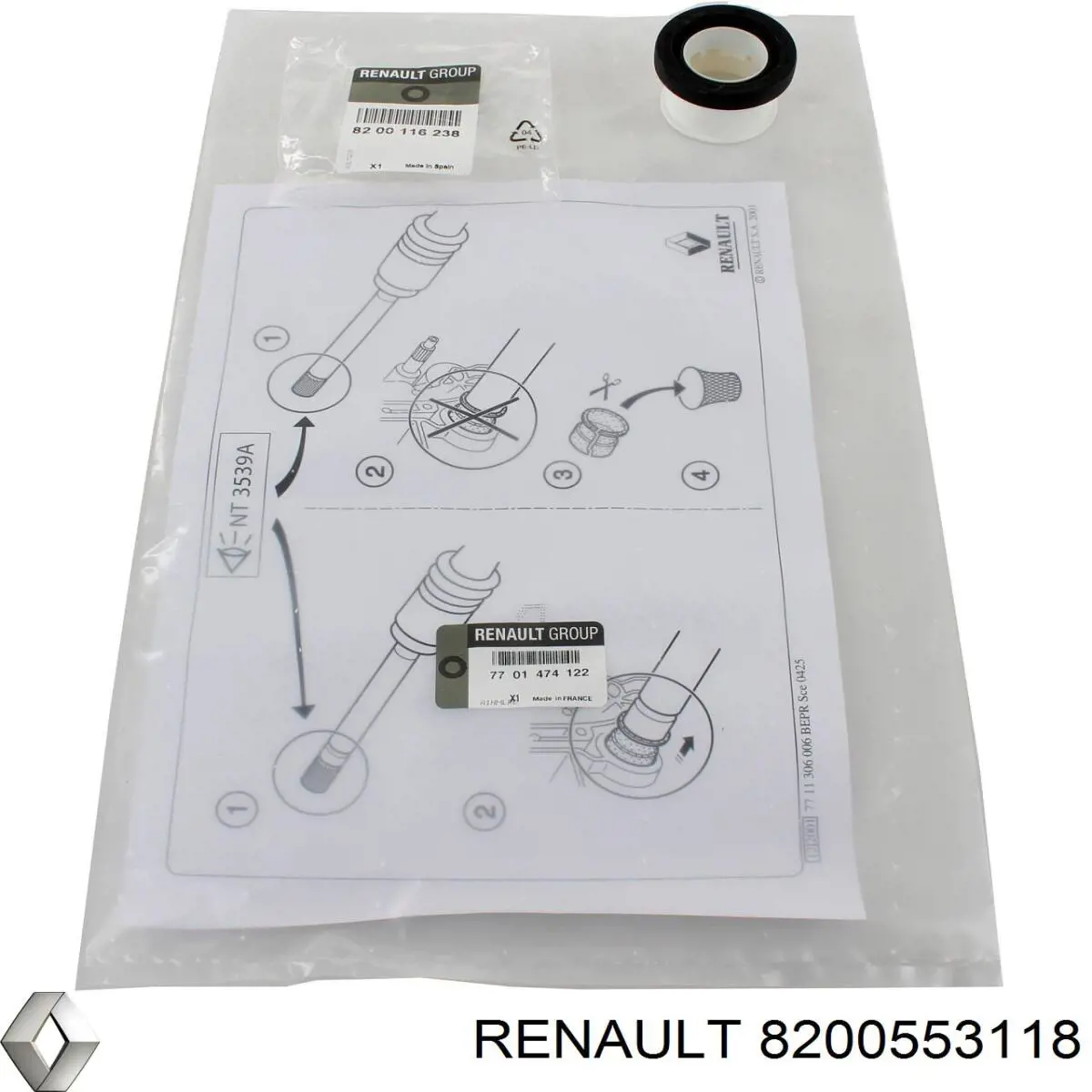 8200553118 Renault (RVI) tornillo, soporte inyector