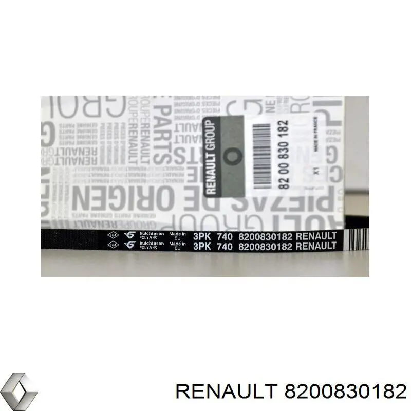 8200830182 RENAULT (RVI) Correa trapezoidal