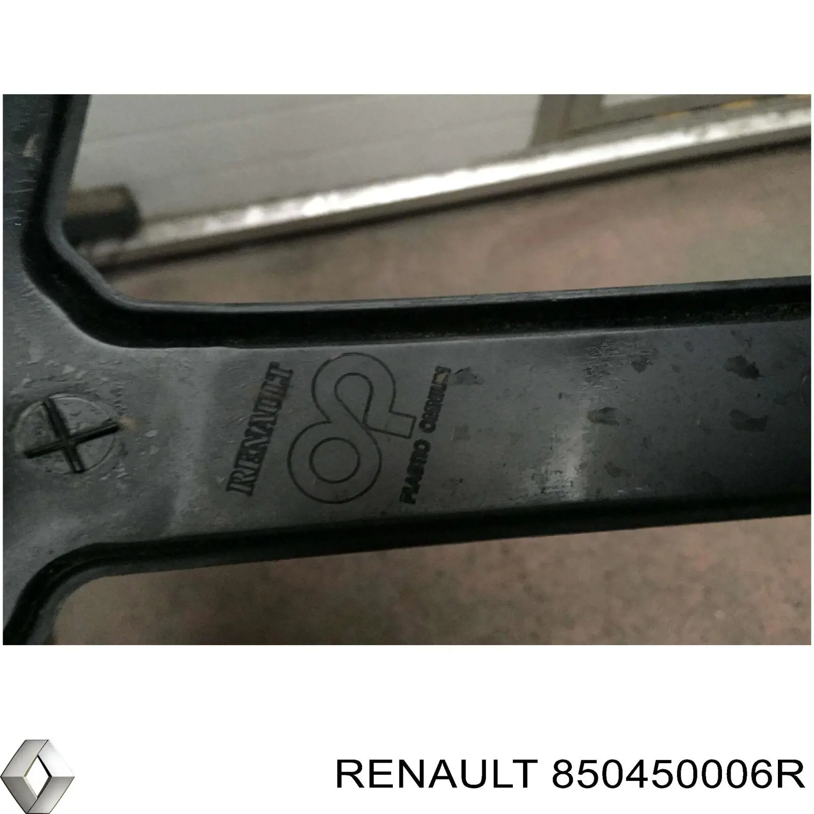 850450006R RENAULT (RVI) soporte de parachoques trasero izquierdo