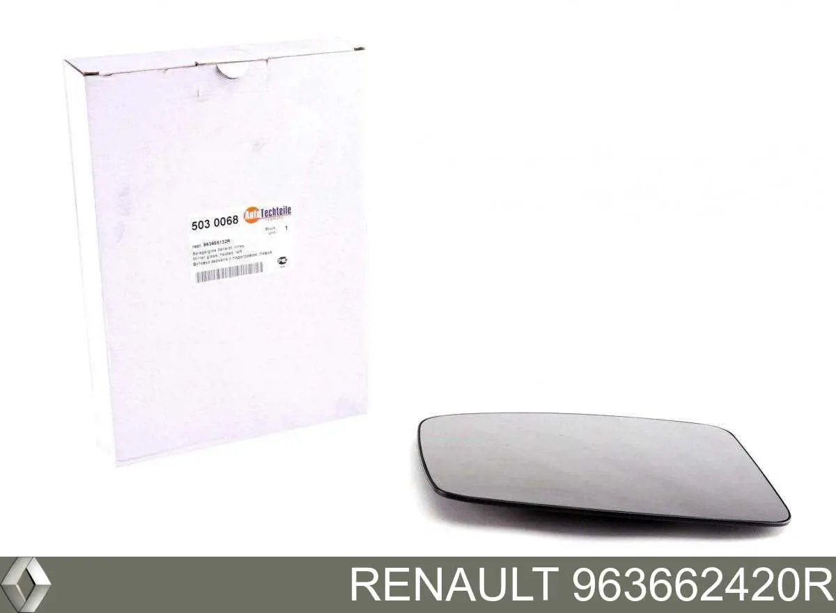 963662420R Renault (RVI) cristal de espejo retrovisor exterior izquierdo