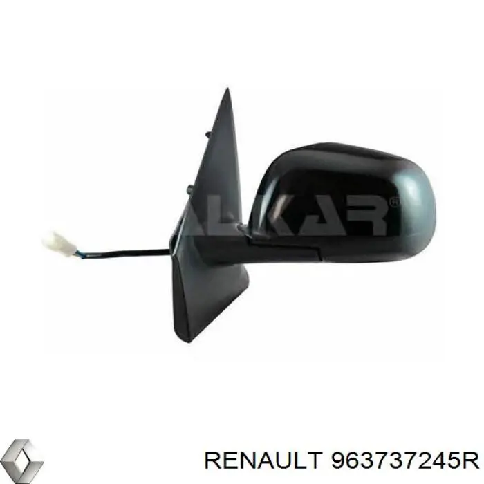 963737245R Renault (RVI) retrovisor exterior izquierdo