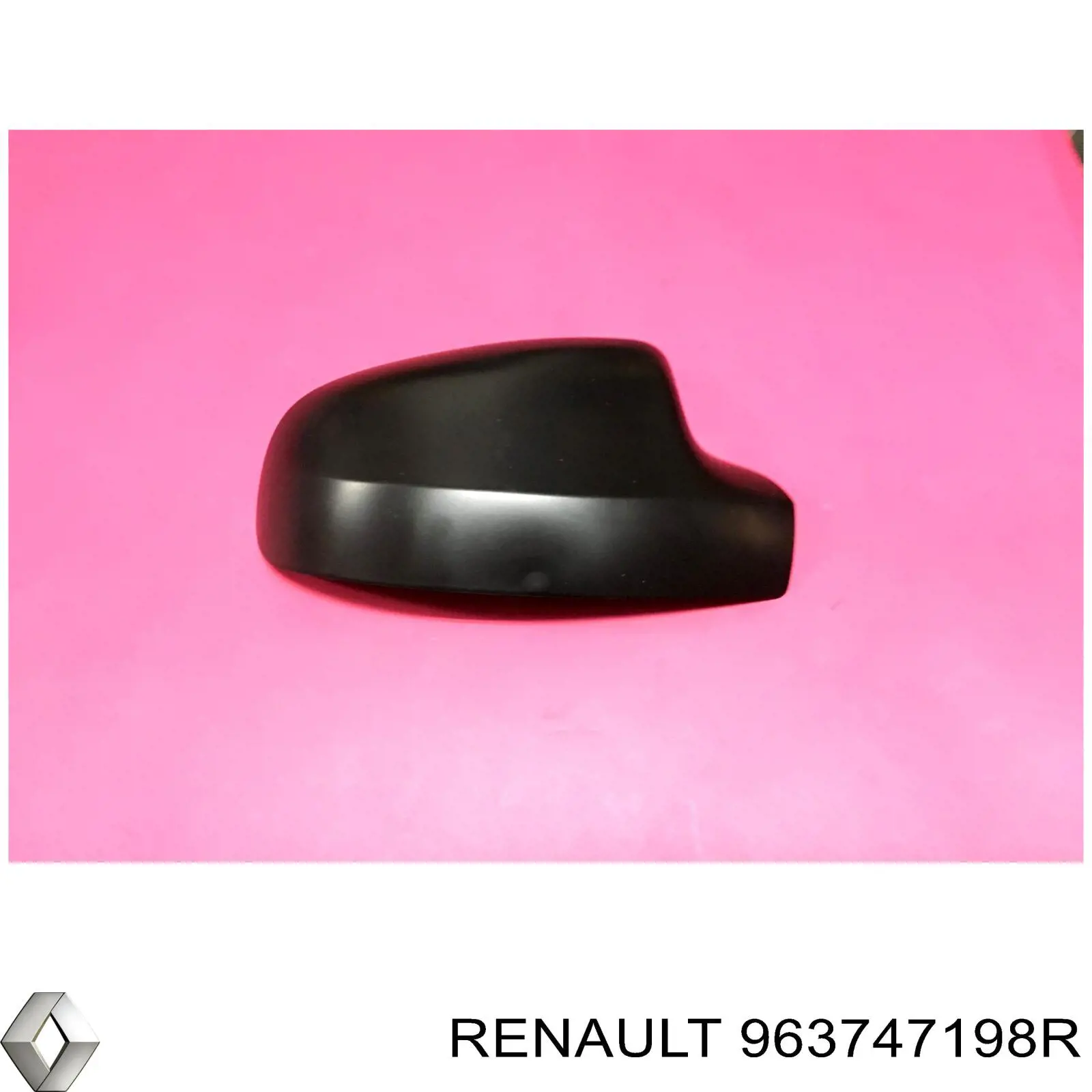 963747198R RENAULT (RVI) cubierta de espejo retrovisor derecho