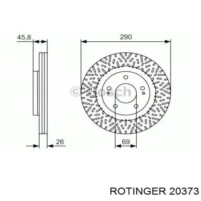 20373 Rotinger disco de freno delantero comprar barato