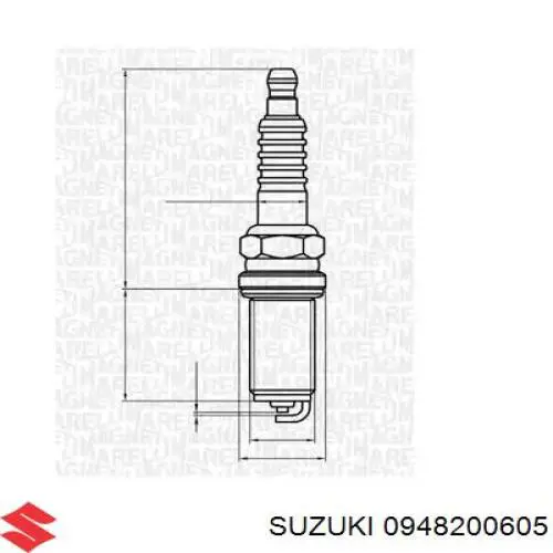 0948200605 SUZUKI Bujía