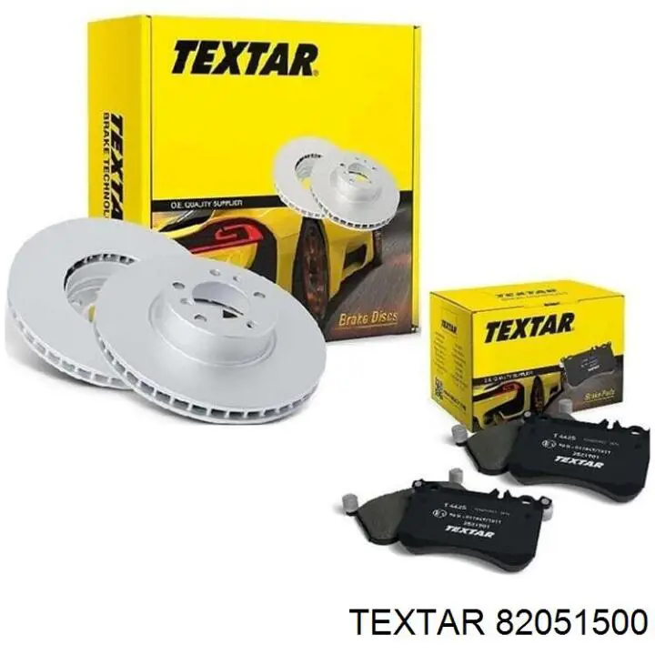 82051500 Textar lamina antiruido pastilla de freno trasera