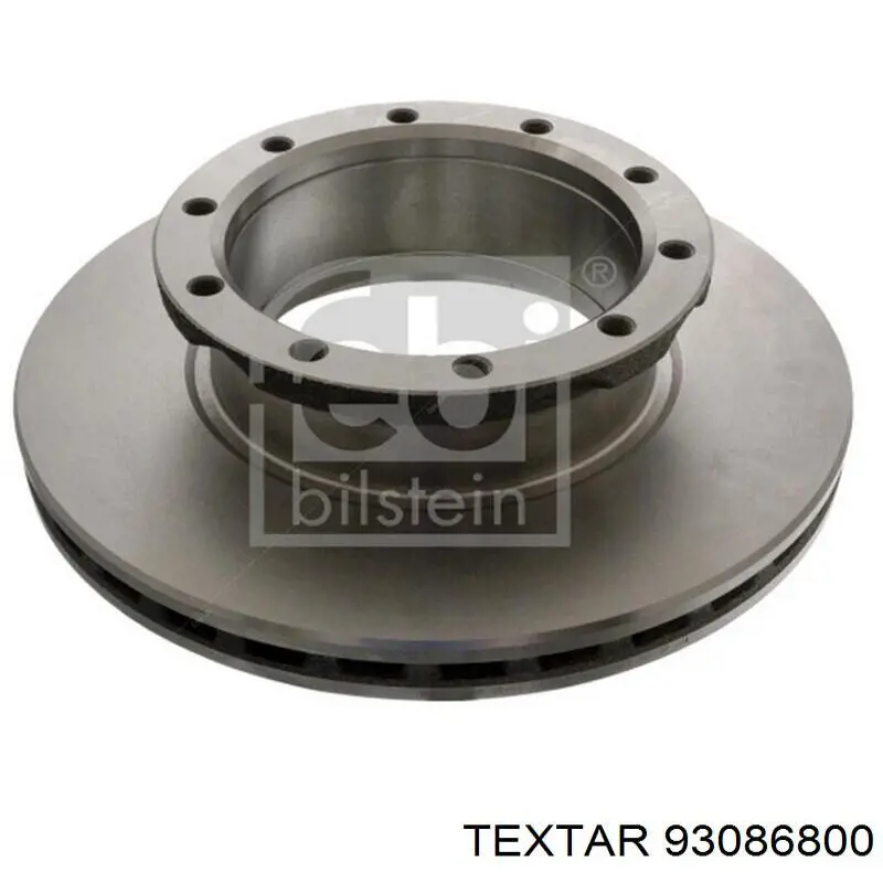 93086800 TEXTAR disco de freno delantero
