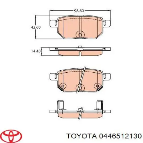 0446512130 TOYOTA - repuestos Toyota a precio barato