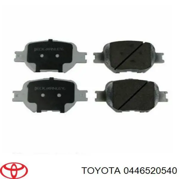 0446520540 Toyota pastillas de frenos delanteras