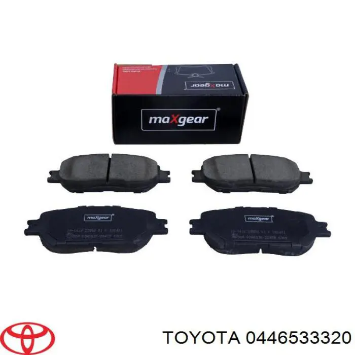 0446533320 Toyota pastillas de frenos delanteras