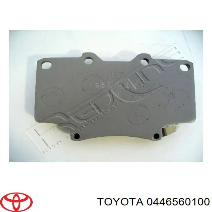0446560100 TOYOTA Pastillas de freno delanteras