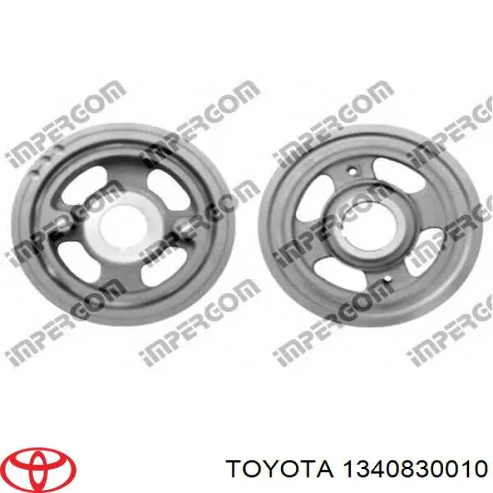 1340830010 TOYOTA Polea de cigüeñal