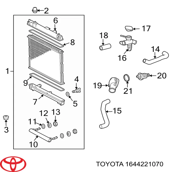 1644221070 TOYOTA - repuestos Toyota a precio barato