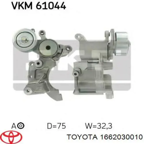 1662030010 Toyota compresor de aire acondicionado soporte