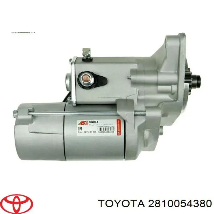 2810054380 TOYOTA Motor de arranque