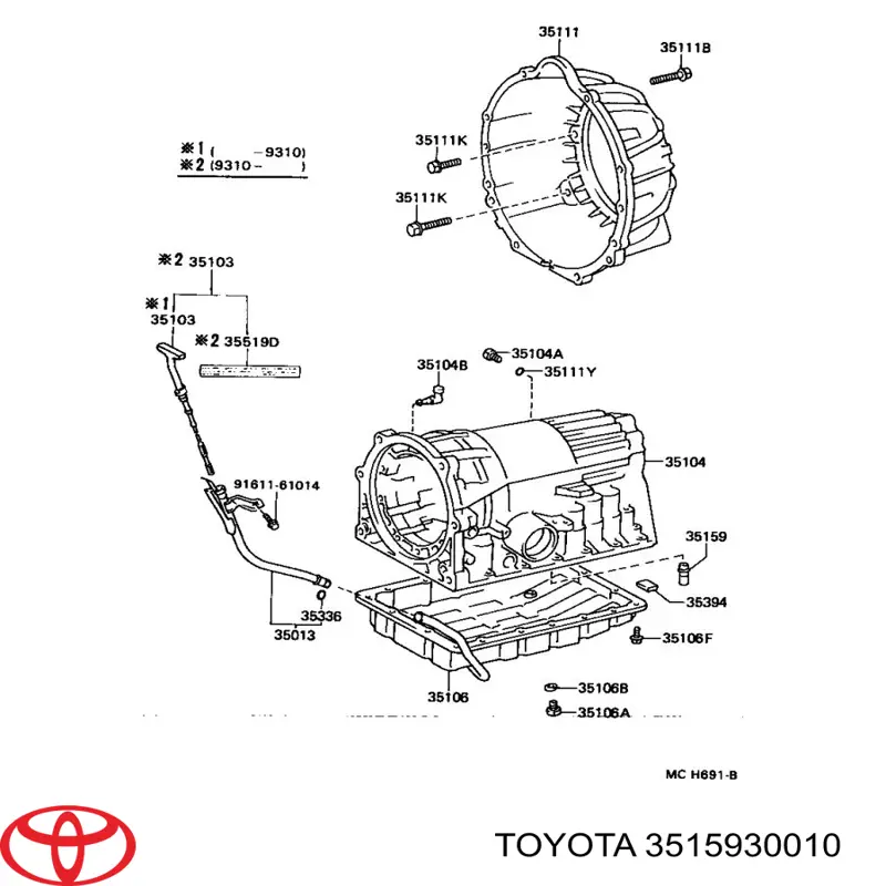 3515930010 TOYOTA - repuestos Toyota a precio barato