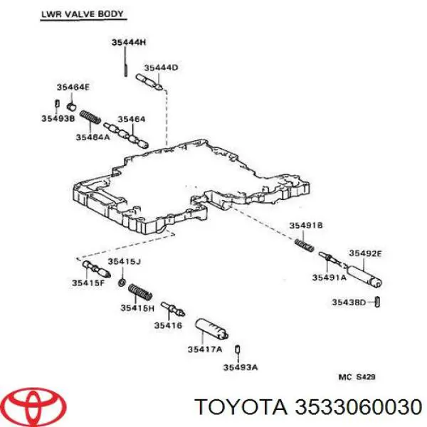 3533060030 TOYOTA Filtro de transmisión automática
