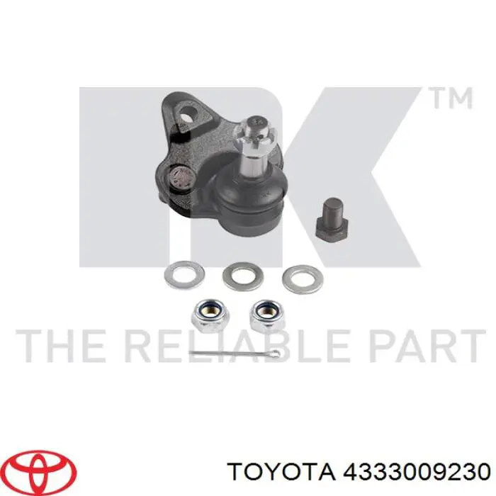 4333009230 TOYOTA Rótula de suspensión inferior
