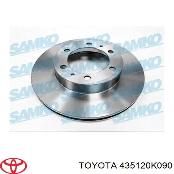 43512-0K090 TOYOTA Disco de freno delantero